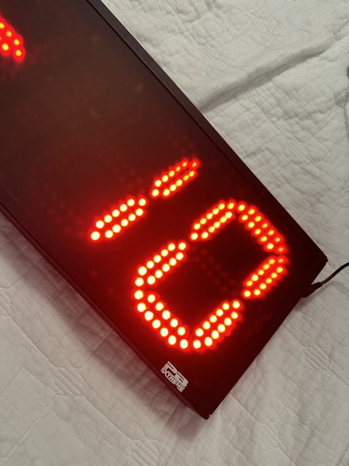 Gym Clock Remote LED Workout w/Buzzer Tabata Interval Countdown Timer ...