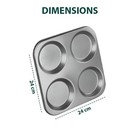 Non Stick Nonstick Yorkshire Pudding Tray Sheet Pan Tin 12 Cup Tray & 4 ...