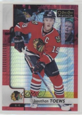 2017-18 O-Pee-Chee Platinum Red Prism /199 Jonathan Toews #125 | eBay
