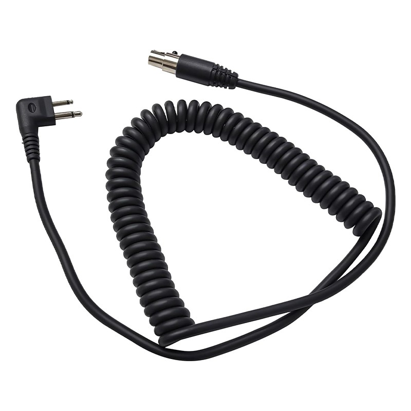 Motorola 2-Pin to 5-Pin Headset Adapter Cable | Coiled Cord | For ...