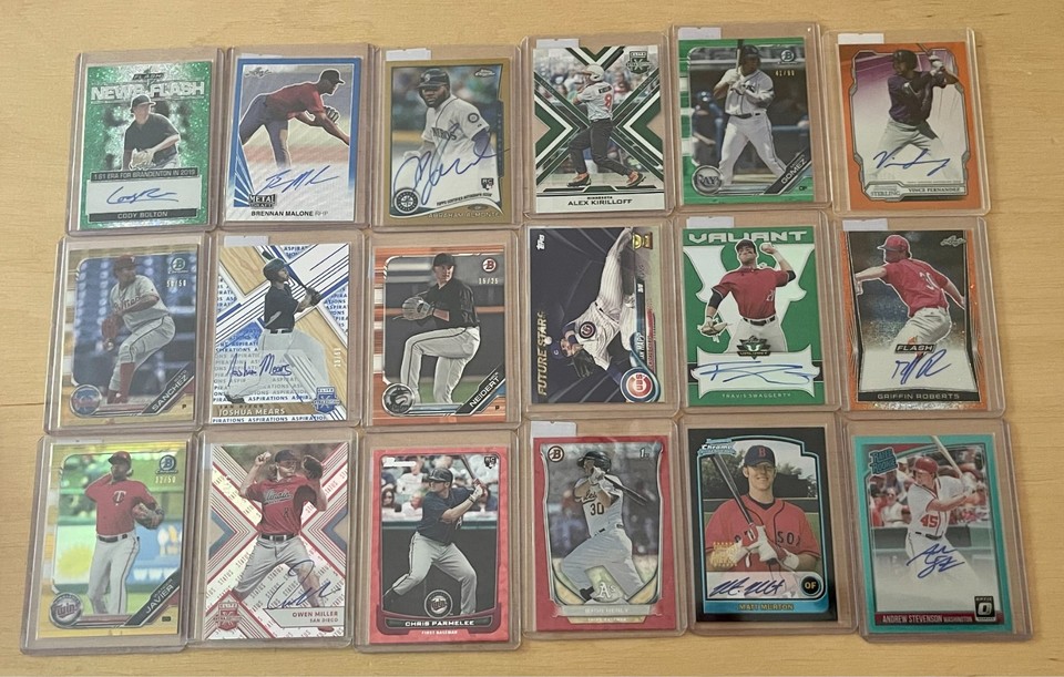 41 Sports Card Lot MLB Baseball Cards Patch Auto #ed Prizm Rookie SP ...