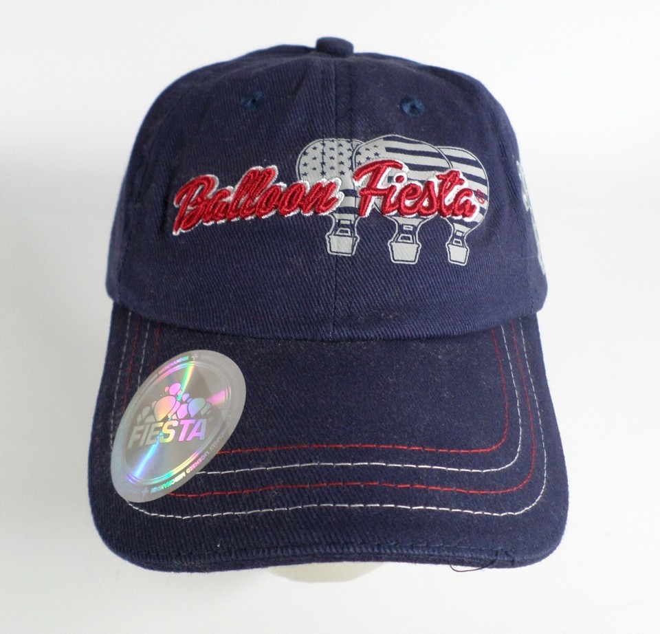 Albuquerque Balloon Fiesta 20019 Hat Cap Hot Air Adjustable Blue | eBay