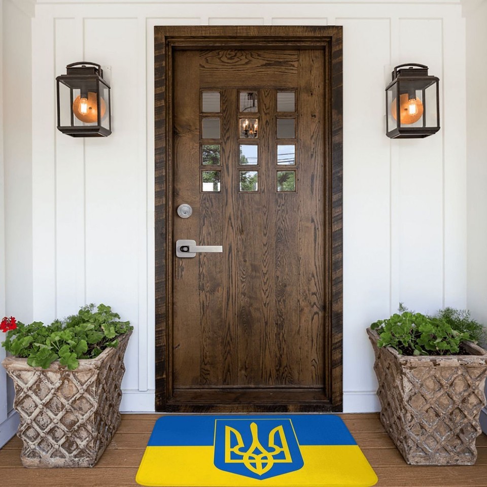 Ukraine Ukrainian Bedroom Mat Trident Tryzub Doormat Kitchen Carpet ...