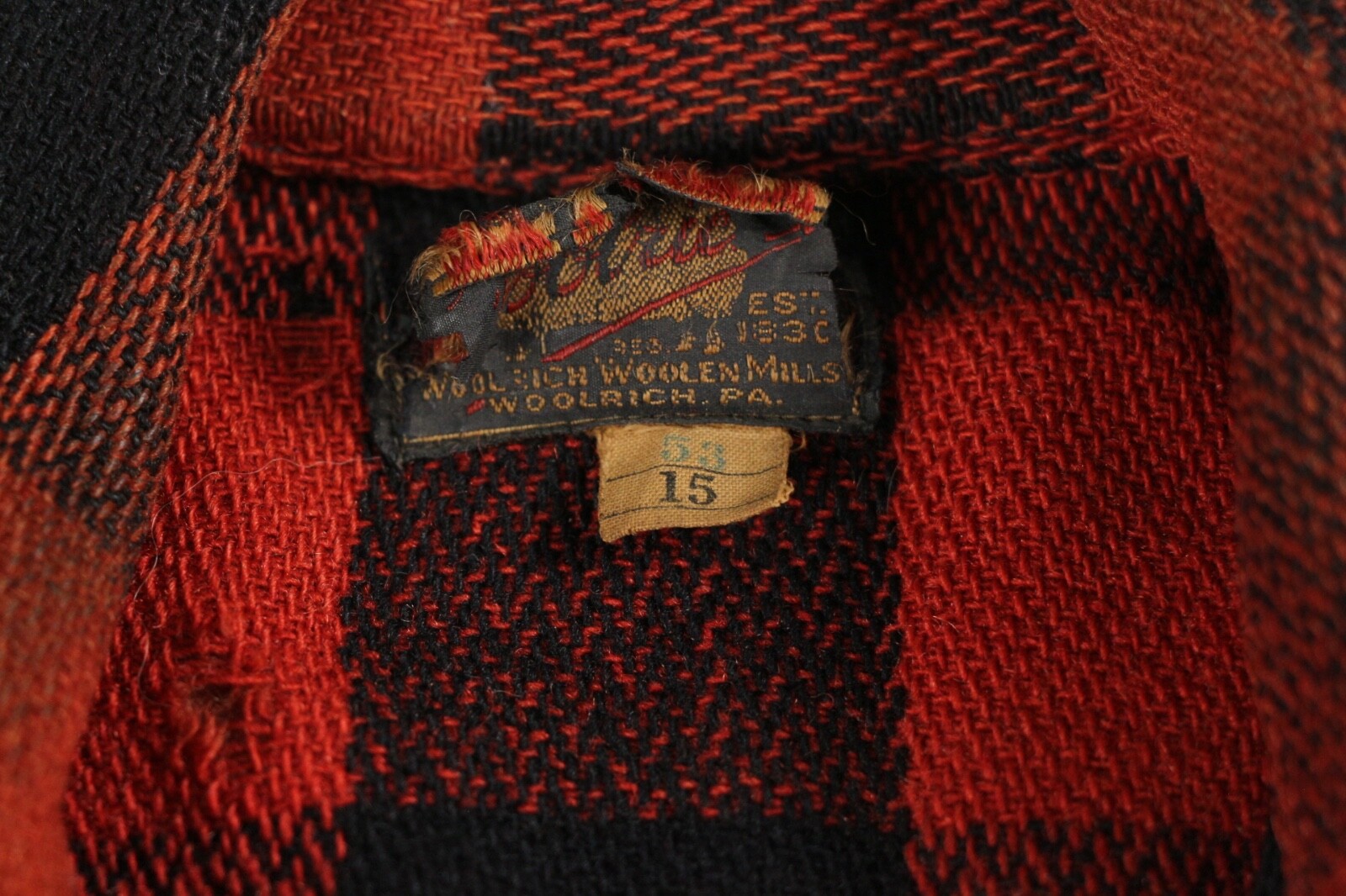 Vtg Woolrich Jacket 1940s Wool Buffalo Check Hunting … - Gem