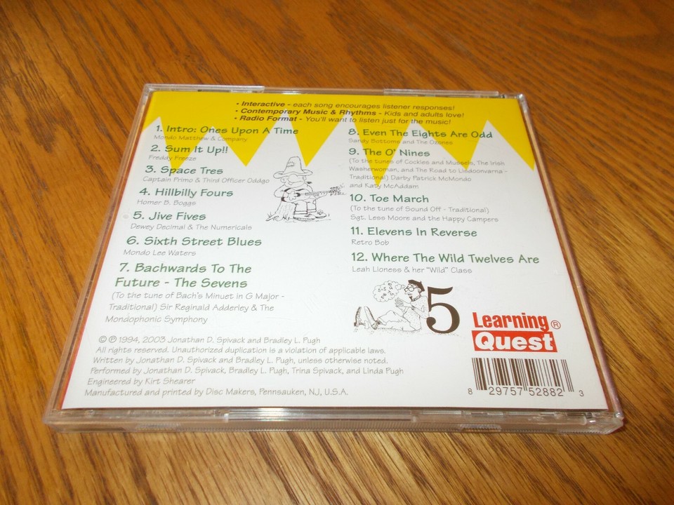 MONDO MATH ADDITION FACTS 1- 12 (LEARNING QUEST) AUDIO CD | eBay