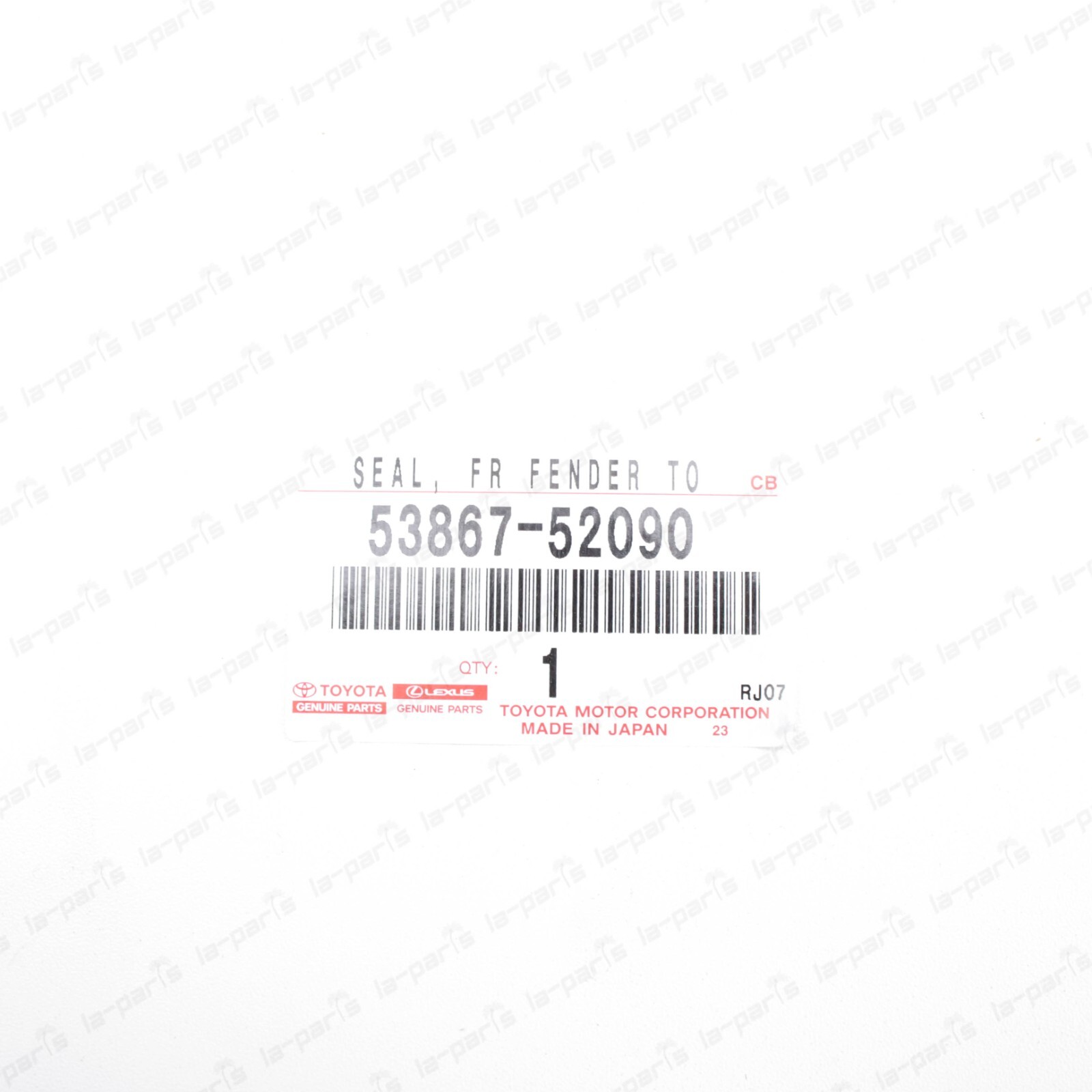 GENUINE TOYOTA 2012-2015 YARIS FRONT LEFT FENDER TO COWL SIDE SEAL ...