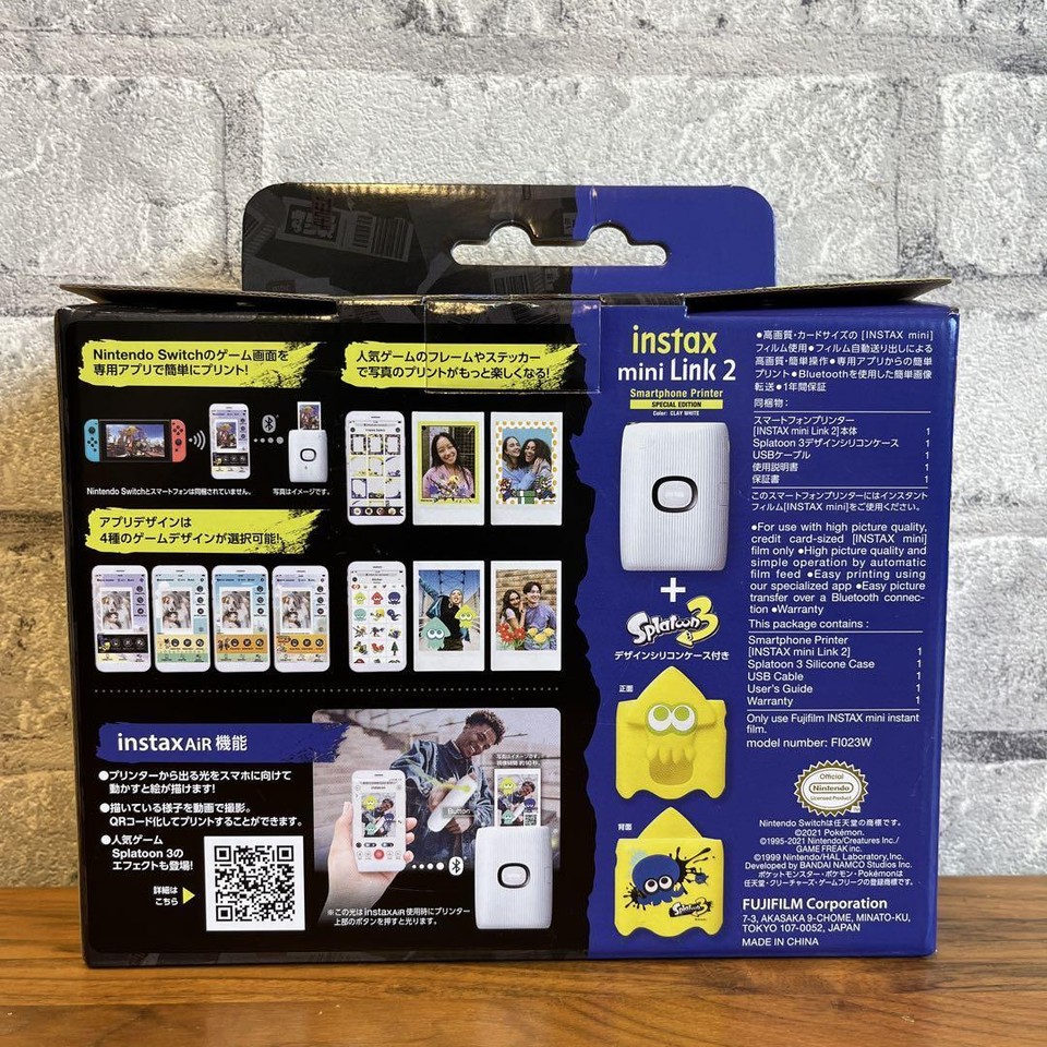 Fujifilm Splatoon 3 Instax Cheki Smartphone Printer Mini Link 2 ...