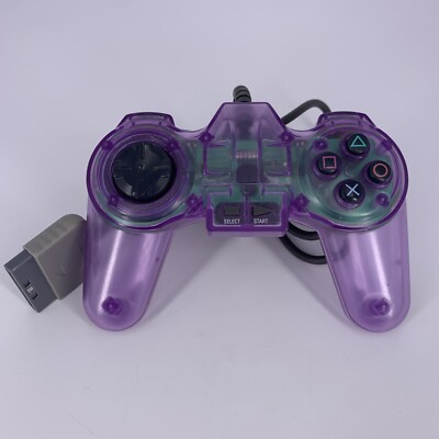 PS1 Sony Playstation 1 Controller Clear Purple 200 Toy Inc 1998 -Tested ...