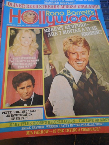 Robert Redford, Peter Falk - Rona Barrett's Hollywood Magazine 1974 | eBay