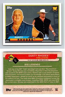 Dusty Rhodes #BL-13 WWE Heritage 2018 Topps Big Legends Trading Card ...