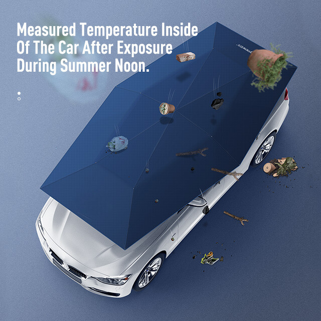 Full Automatic Car Cover Tent Remote Controlled Sun Shade Umbrella UV ...