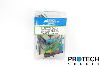 Philmore 500 IC Test Leads 5 Leads-16" Mini IC Clip Each End NEW with ...
