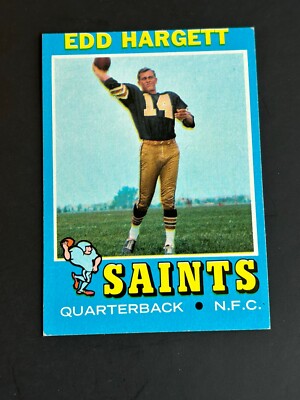 1971 Topps Football #226 Edd Hargett EX+ OC New Orleans Saints Texas A ...