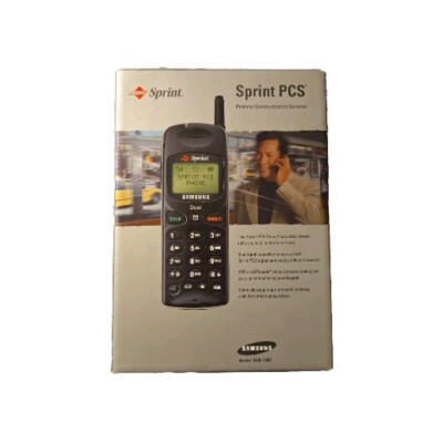 Vintage SAMSUNG SCH-1500 Sprint PCS Phone w/Charger Base, Paperwork ...
