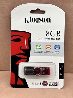 NEW Kingston 8GB DataTraveler Data Traveler 101 G2 DT101 G2 USB 2.0 ...