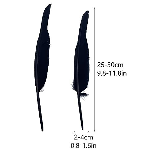 25pcs Long Goose Feathers 10-12 Inch for Crafts DIY Wedding Party Home ...