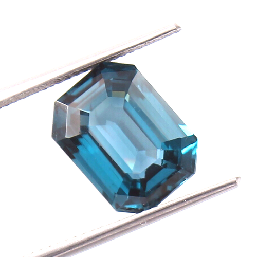 8.95Ct Natural Indicolite Blue Green Tourmaline Emerald Cut Loose ...