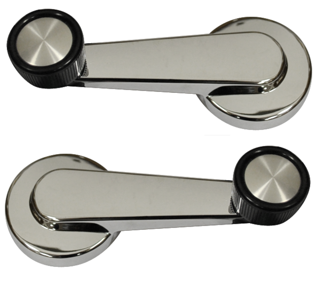 81-87 Chevy/GMC C10 Truck LH & RH Chrome Interior Window Cranks & Door ...