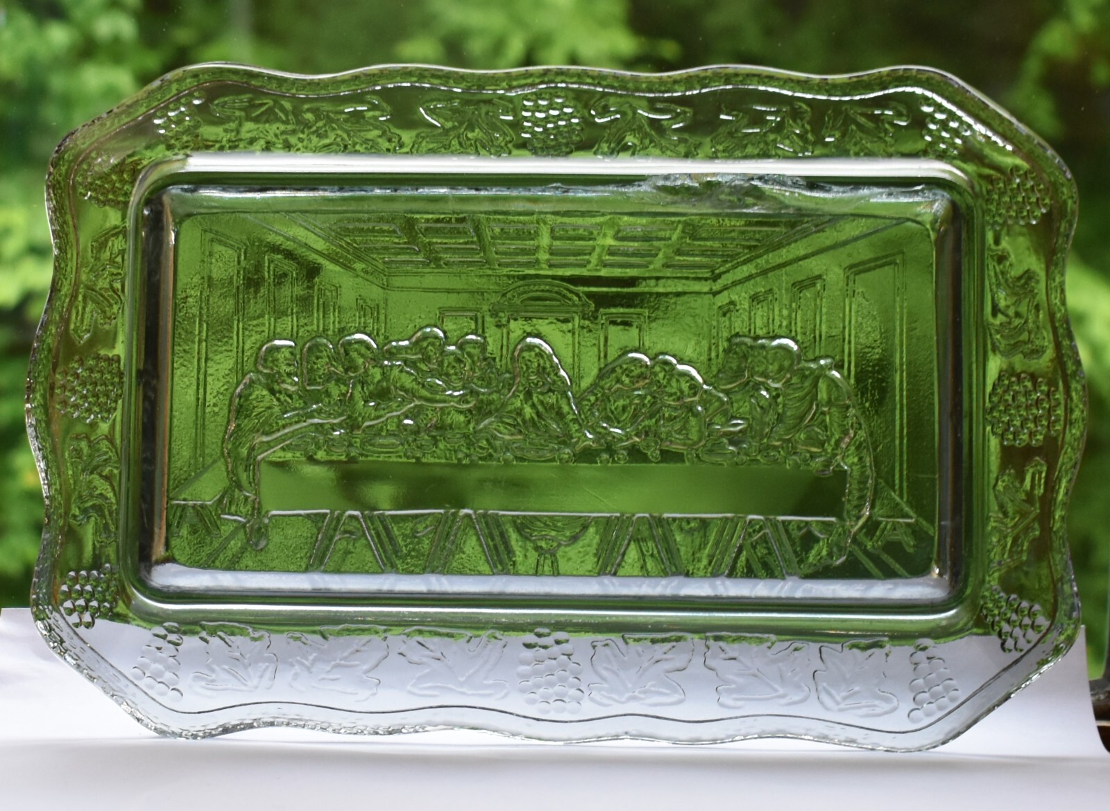 Antique Tiara Last Super Glass Bread Plate Tray Wine Chalice/Goblets ...