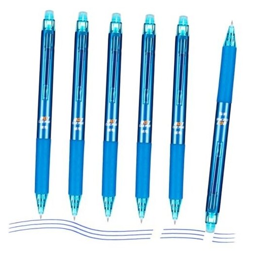 Erasable Gel Pens, 6 Pcs Retractable Ink Erasable Pen Fine Point 0.5mm ...