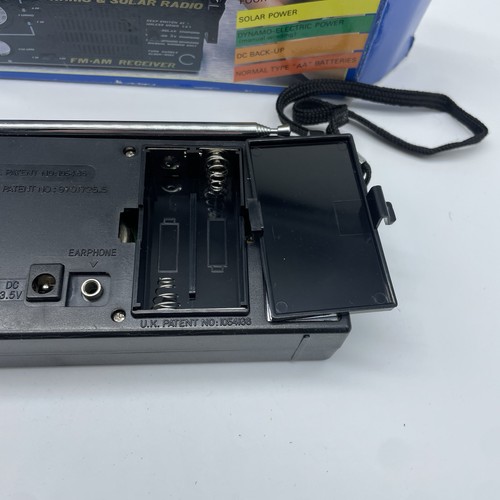 Vintage Nippon Dynamo, Solar & Battery Radio Receiver AM/FM ~ Black ...