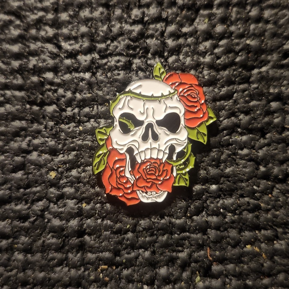 Skull And Roses Hat Pin | eBay