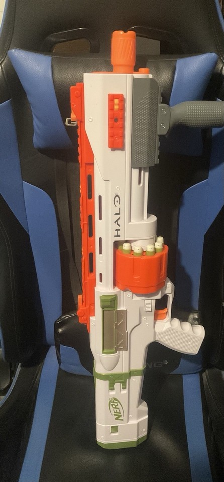 Nerf Halo Bulldog SG Dart Blaster Gun 10 Shot Pump Action Shotgun With ...