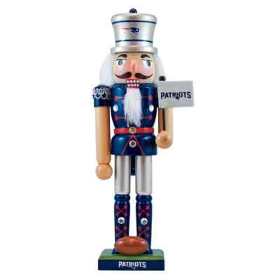NFL New England Patriots 12" Nutcracker Team Holiday Christmas Home ...