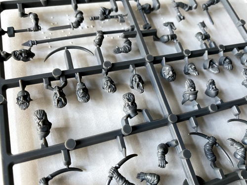 Oathmark Dwarf Light Infantry 28mm New • 1 Sprue • 5 Minis • Osprey ...