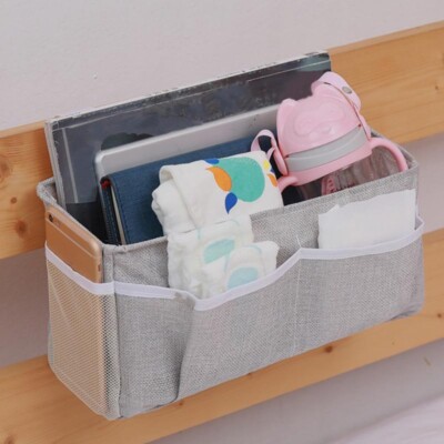 Bunk Bed Side Bag Beds Side Pouch Storage Bag Sundries Storage Basket ...