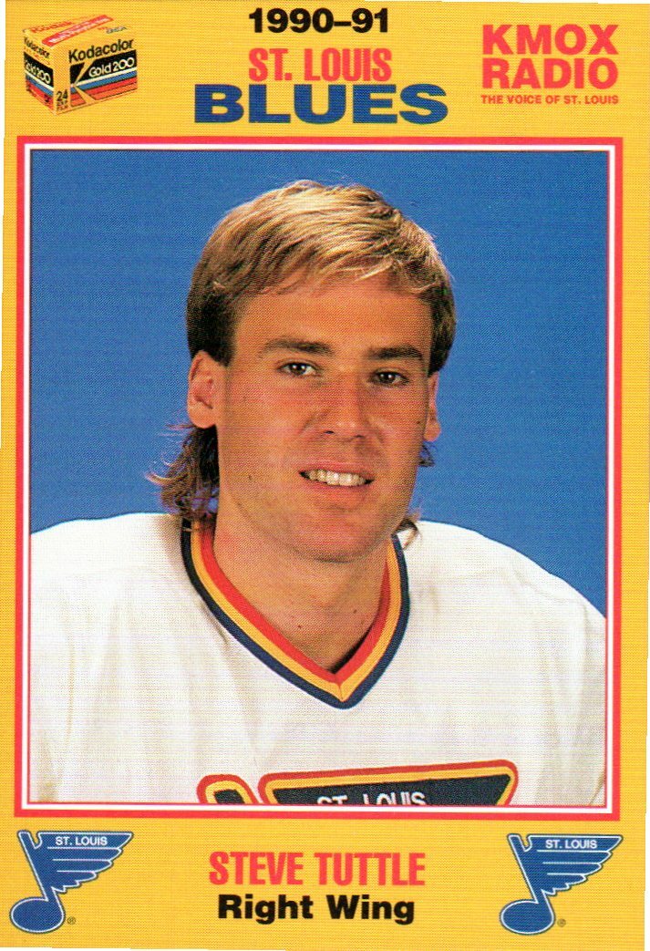 Steve Tuttle 1990-91 St. Louis Blues Kodak | eBay