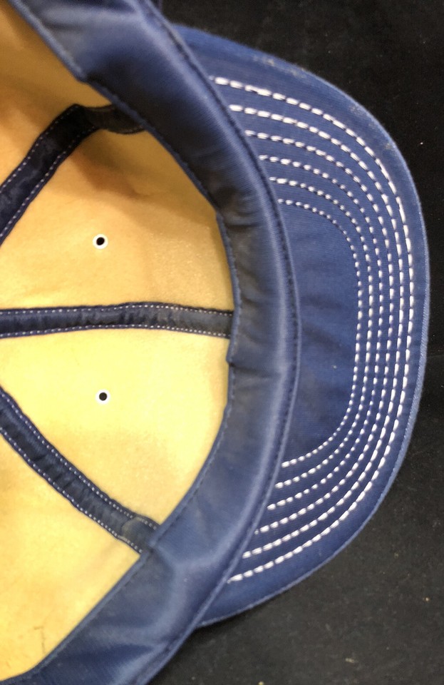 Vtg Sandkuhl Tile Denim Snapback Hat Patch Clay Drain Logo Cap Kossuth ...