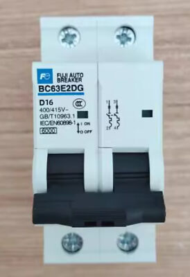 Fuji Electric Miniature Circuit Breaker MCB BC63E2DG-2P D16 16A | eBay