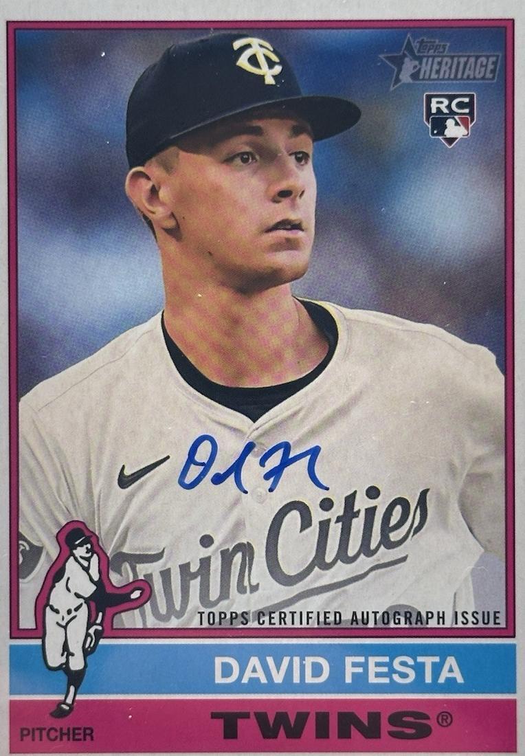 2025 Topps Heritage - Real One Autographs David Festa #ROA-DF (AU, RC ...