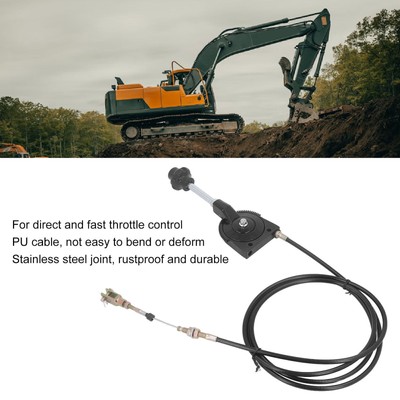 Excavator Throttle Control Cable Replacement 2.5 Meter Manual Flexible ...