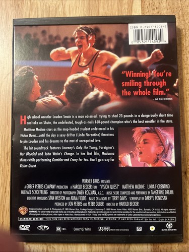 Vision Quest (Rare 1998 DVD) Matthew Modine ~ 1985 | eBay