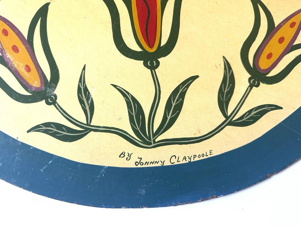 Vintage Pennsylvania Dutch Hex Sign - Signed By Johnny Claypoole Very ...