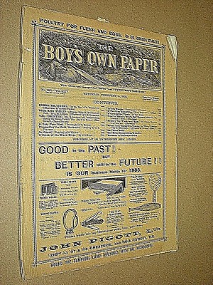 BOY'S OWN PAPER. WEEKLY ISSUE. FEB 14TH 1903. No.1257. ORIGINAL PAPER ...