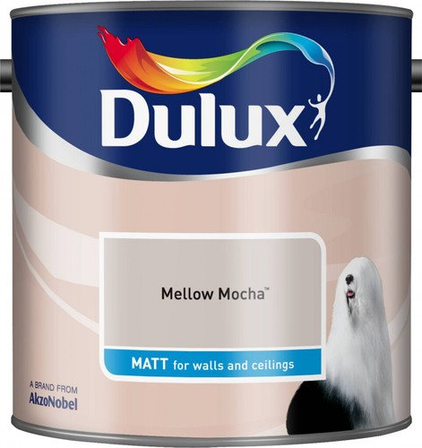 Dulux Smooth Creamy Emulsion Matt Paint Mellow Mocha 2.5L Walls and ...