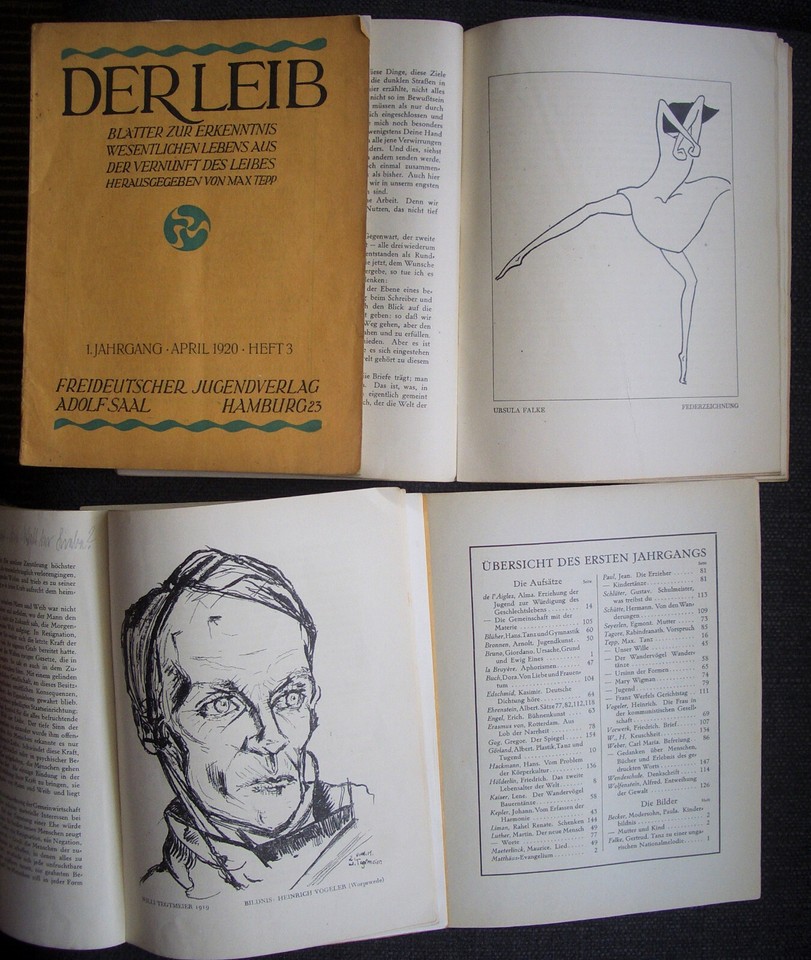 der Leib (1920) Expressionismus/FKK/Tanz HEINRICH VOGELER Mary Wigman ...