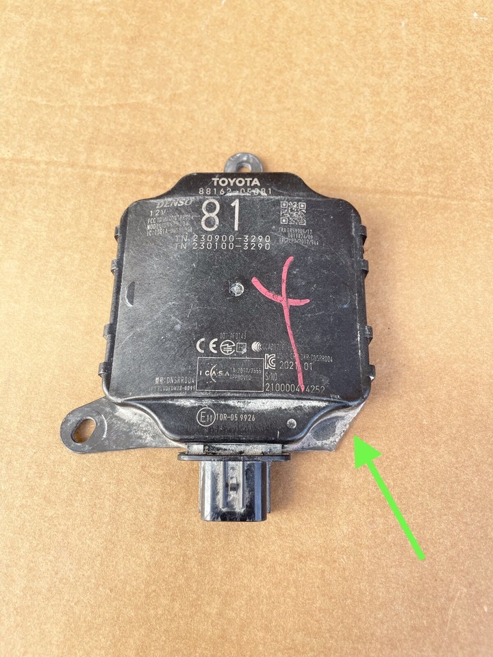 20 21 TOYOTA HIGHLANDER REAR BLIND SPOT RADAR MODULE 88162 0E081 | eBay