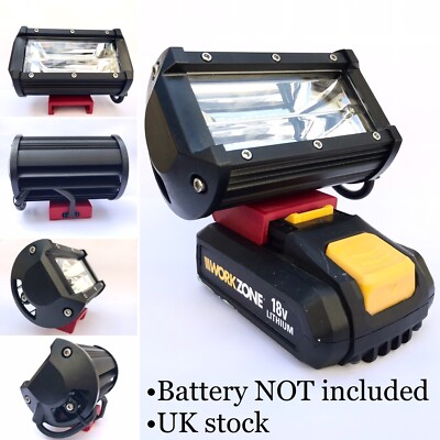 Worx WorkZone Battery Compatible 18v LED Work Torch Flood Light High ...