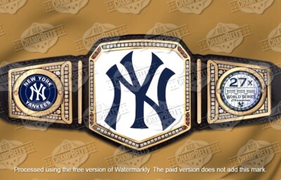 New York NY Yankees 27X MLB World Series Championship Belt Adult Size ...