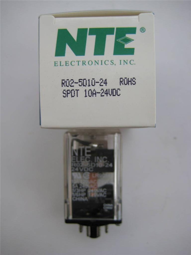 1X NTE Electronics RELAY R02-5D10-24 VDC SPDT 10 Amp 24 V DC "NOS" | eBay