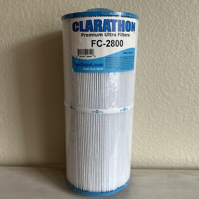 CLARATHON PREMIUM UTRA FILTERS FC2800 SPA DEPOT PLEATED FILTER SEALED ...