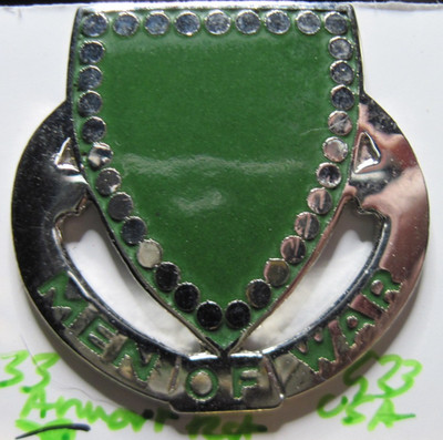 Army crest DI dui cb clutchback 33rd ARMOR REGIMENT rgt G23 USA | eBay