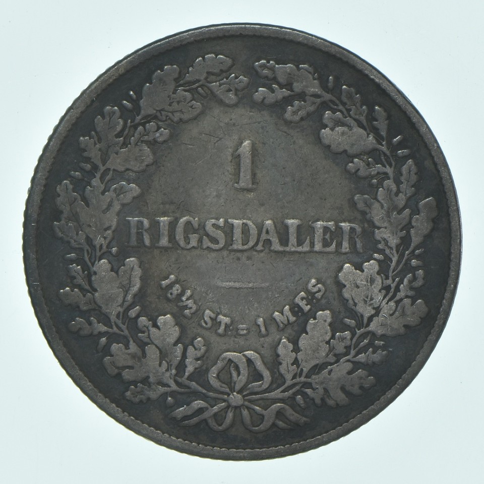 SILVER - WORLD Coin - 1855 Denmark 1 Rigsdaler - World Silver Coin *786 ...