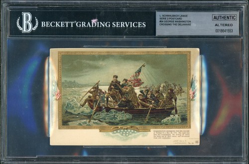 1903 Colonial Heroes Post Card George Washington/Crossing the Delaware ...