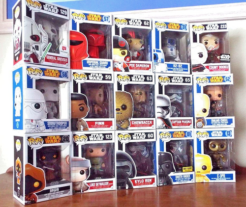 Funko POP Star Wars Lot of 16 – Luke, Darth, Jawa, Dooku, R2-D2, X-Wing ...