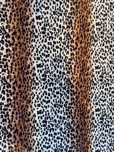 Minky Leopard Print Fabric Remnant – 2.5 Yard Piece, 60” Wide Soft ...